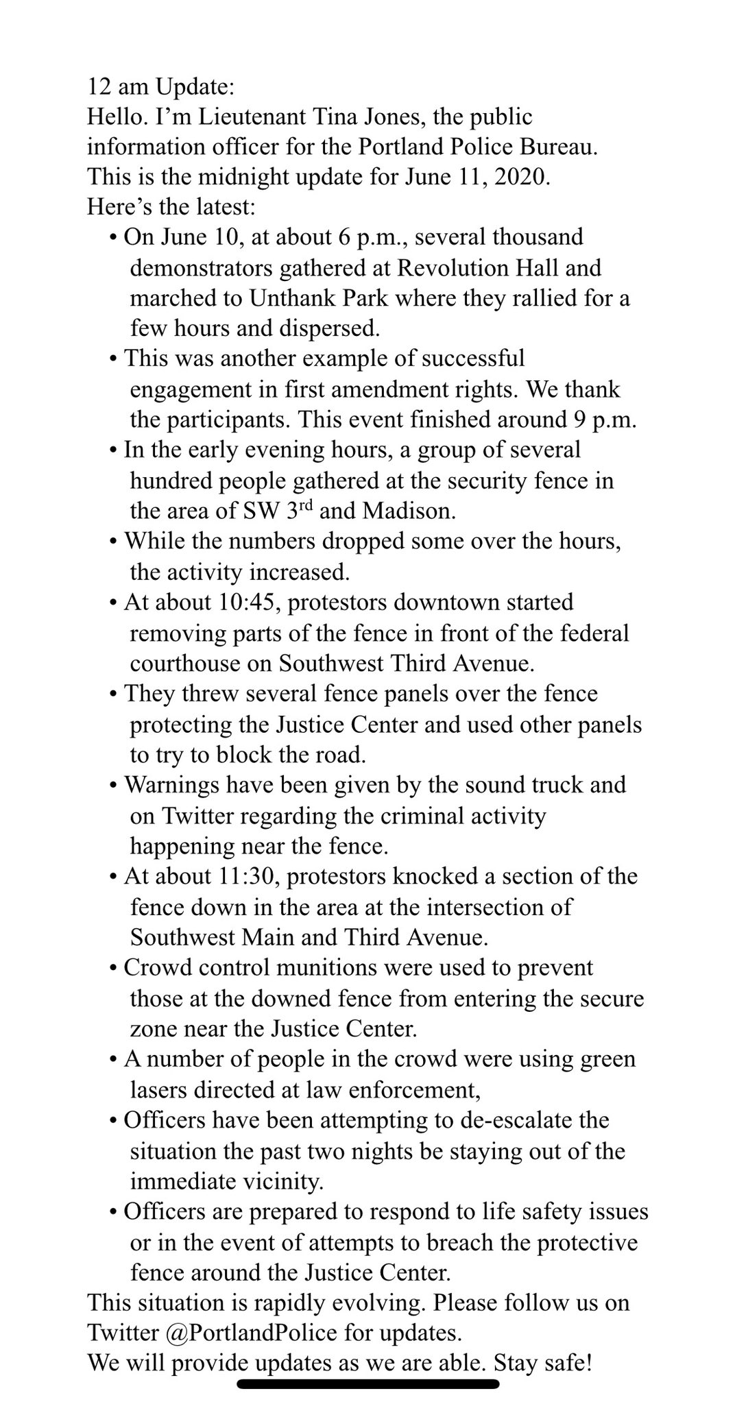 Portland Police On Twitter Https T Co 5e4zsrmpap Twitter