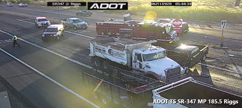SR 347 SB at Riggs: A crash is blocking. Traffic is getting by in the ...