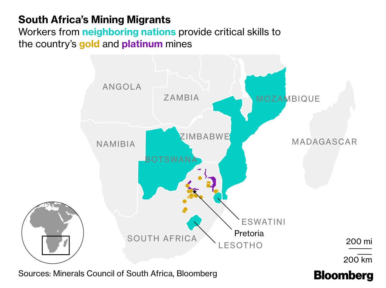 Gold Mines In Africa Map