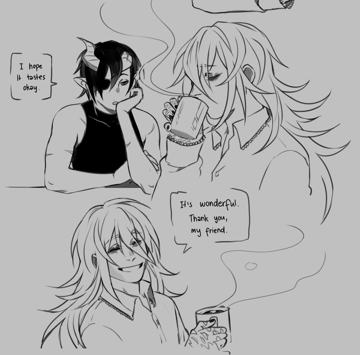 「some sketches i did some days ago 」CØFFIN∆TEDの漫画