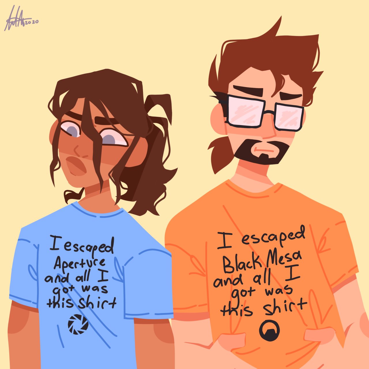 Gordon Freeman Vs Chell Chell Meets Gordon Freeman Drawception