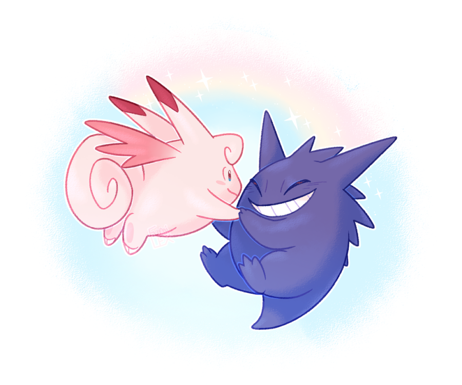 Gengar And Clefable Love Gengar & Baby Clefable : R/pokemon