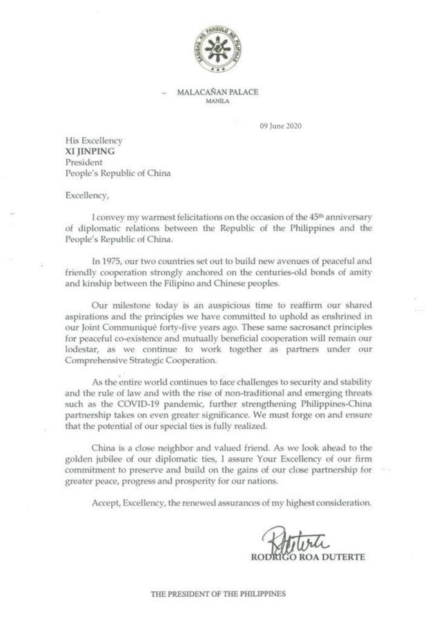 Filipino Personal Letter