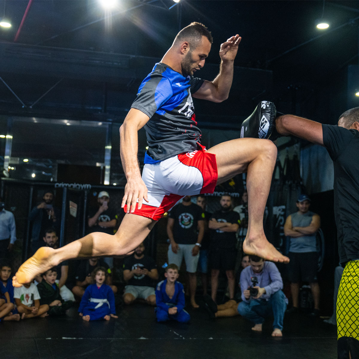 Muay Thai Flying Knee Knockout