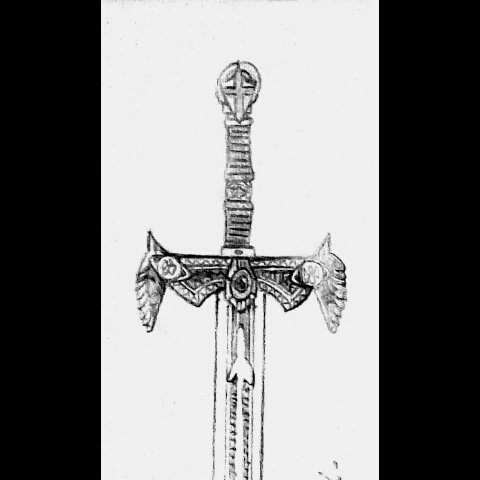Excalibur Sword Drawing