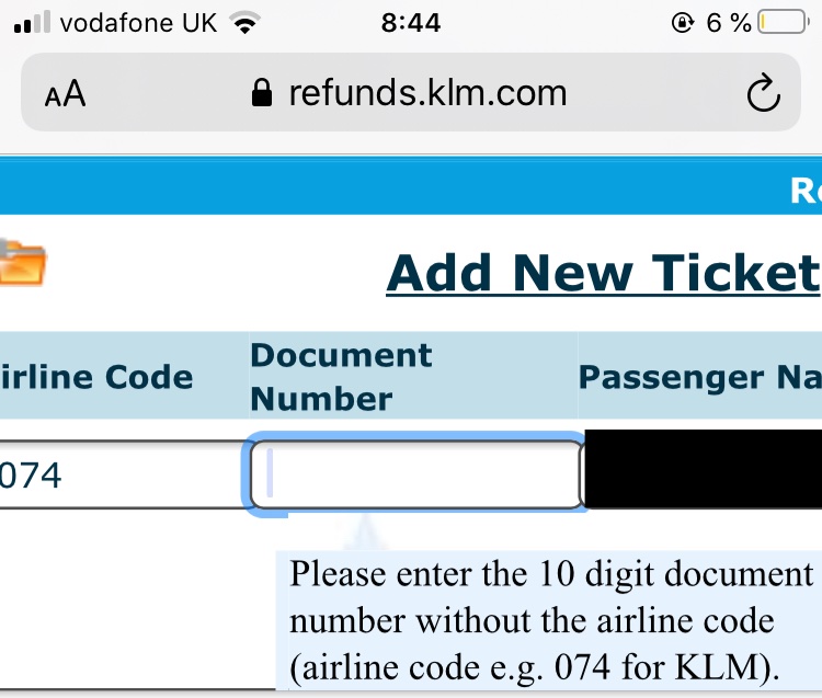 Klm Ticket