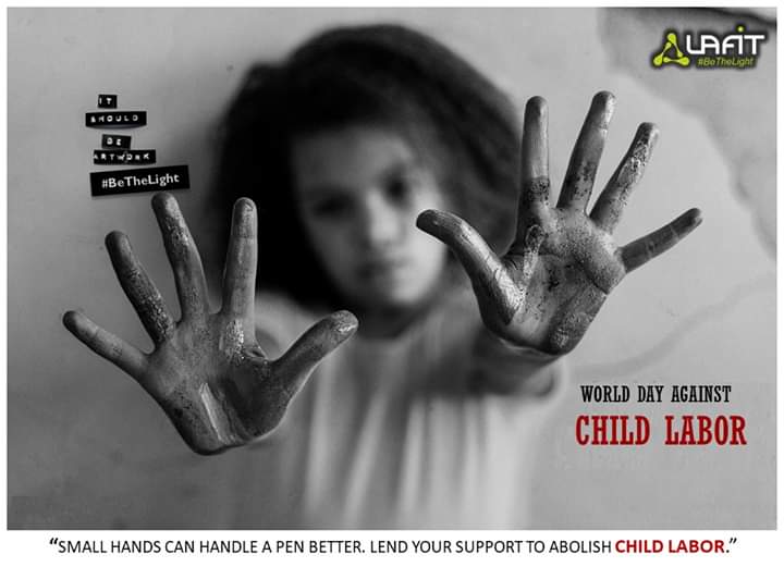 Stop Child Labor Hand