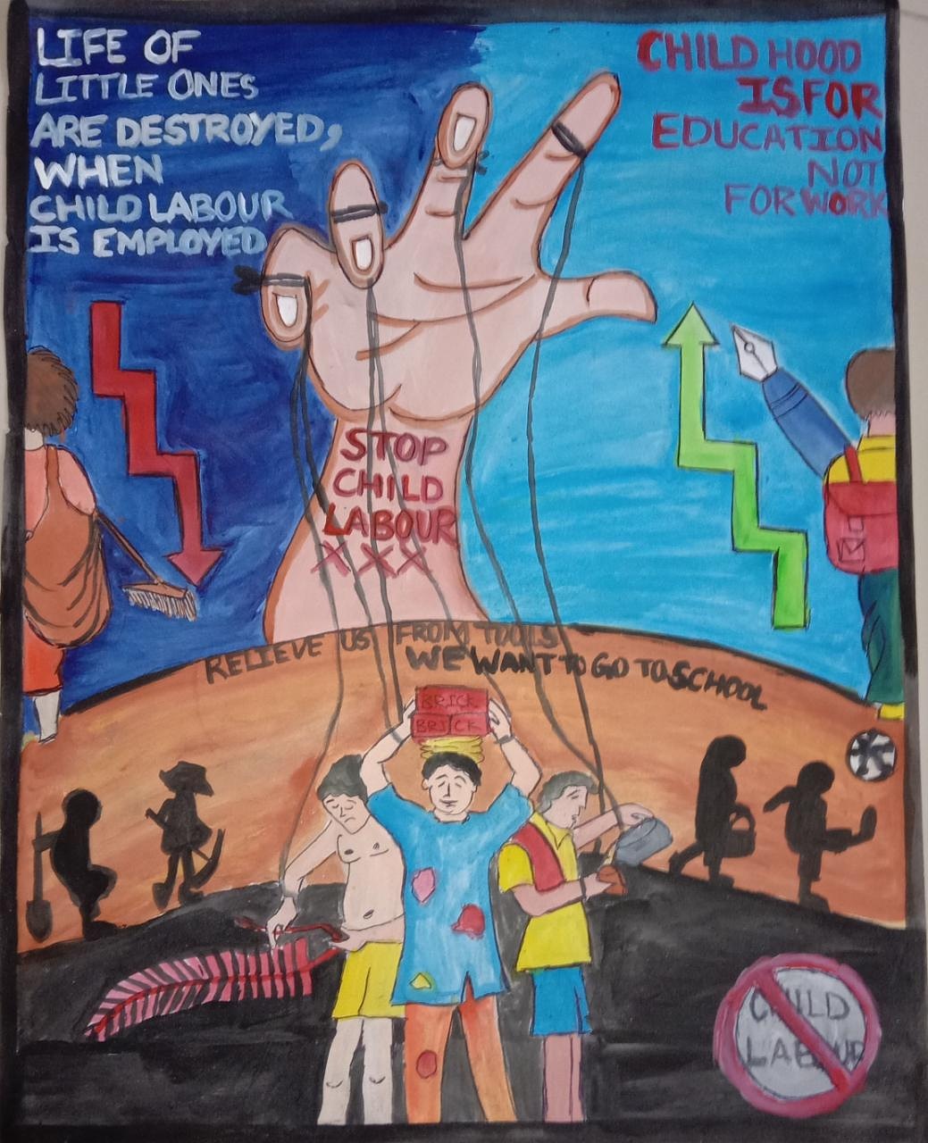 Stop Child Labour Poster Drawings