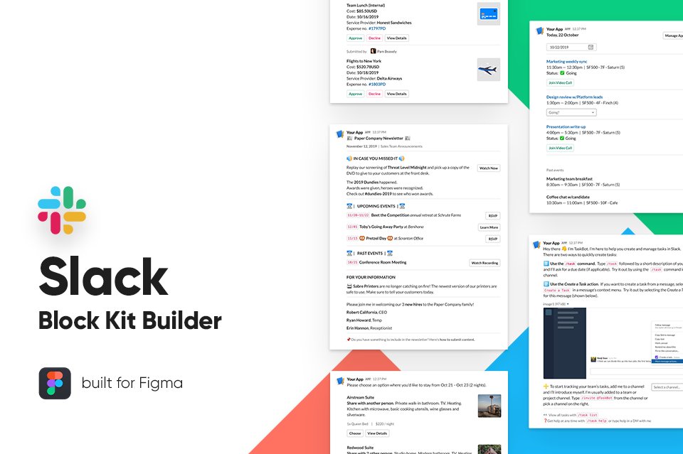AxureThemes on Twitter: "Figma Slack Block Kit Builder https://t.co/fZ4sSxR3ou Hundreds of well ...