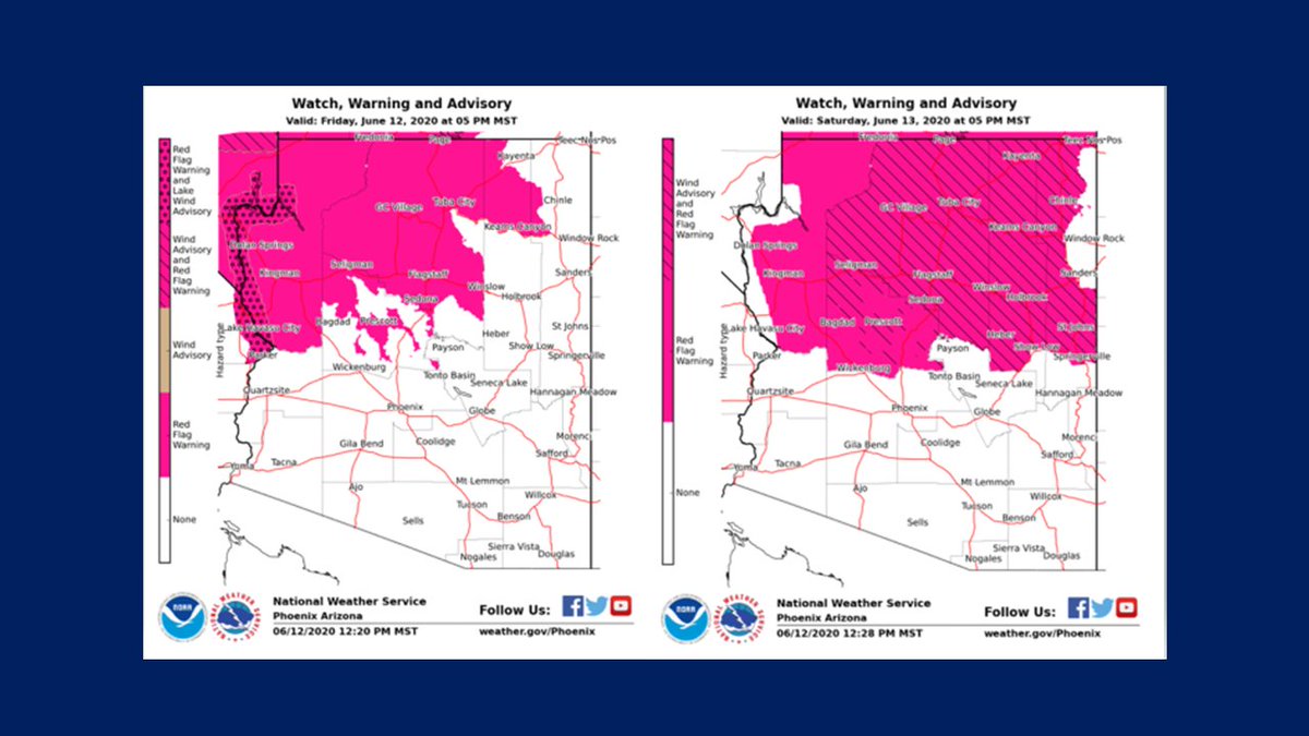 Much of Arizona to see elevated-critical Fire Danger levels from this ...