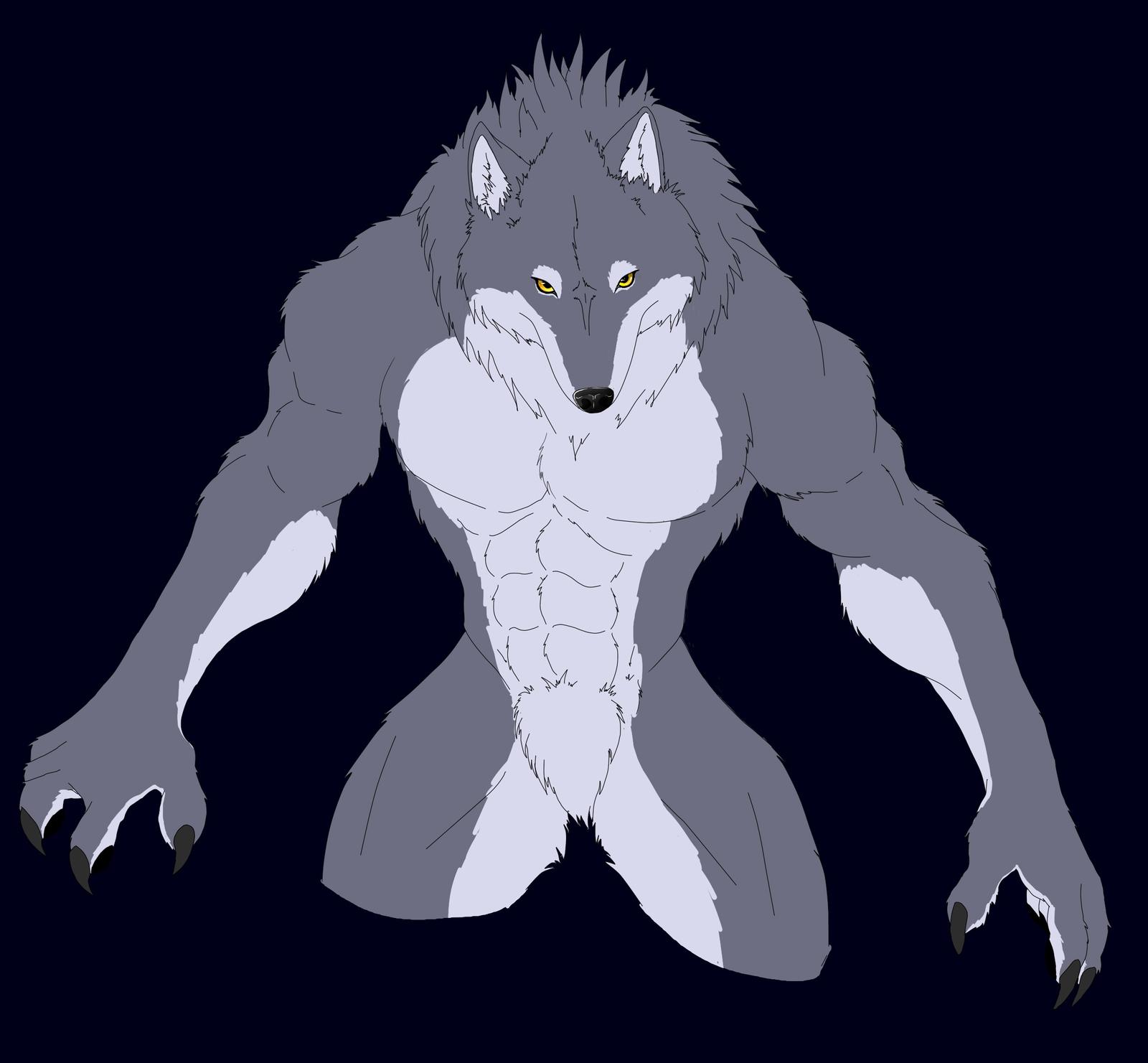 Drawings Of Werewolves With Muscles