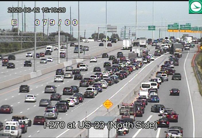 TRAFFIC: There is a crash on Eastbound I-270 past US-23. The center ...