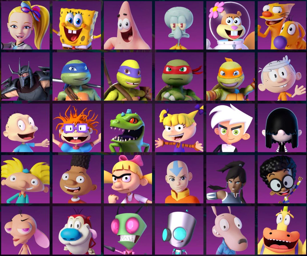 All Nicktoons Characters
