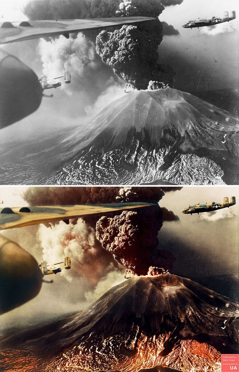 Mount Vesuvius Eruption 1944