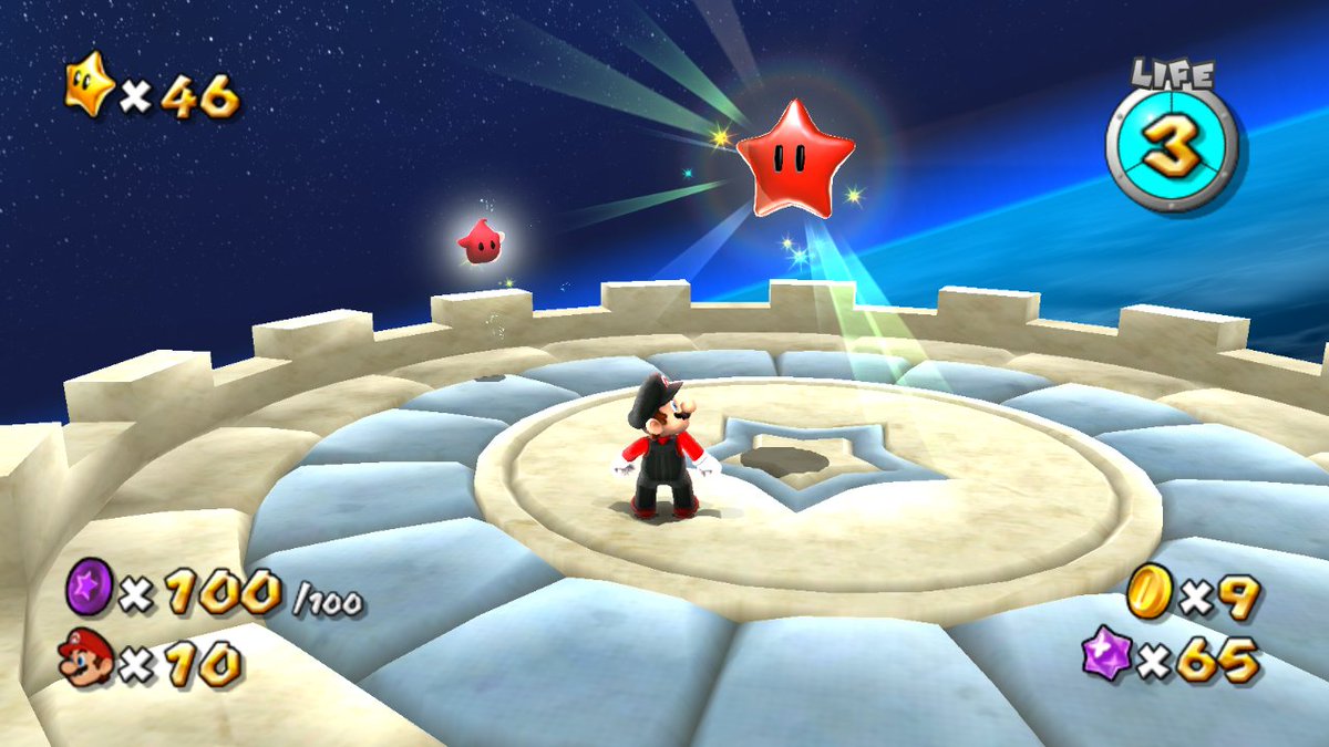 Red Mario Galaxy Stars