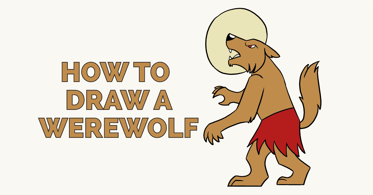 How To Draw A Werewolf Step By Step For Kids
