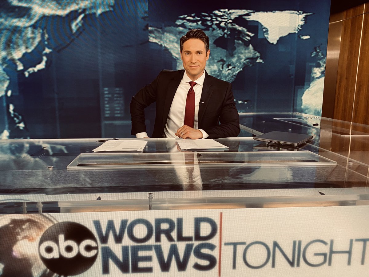 Double duty today! Filling in on the anchor desk for ABCWorldNews on a ...