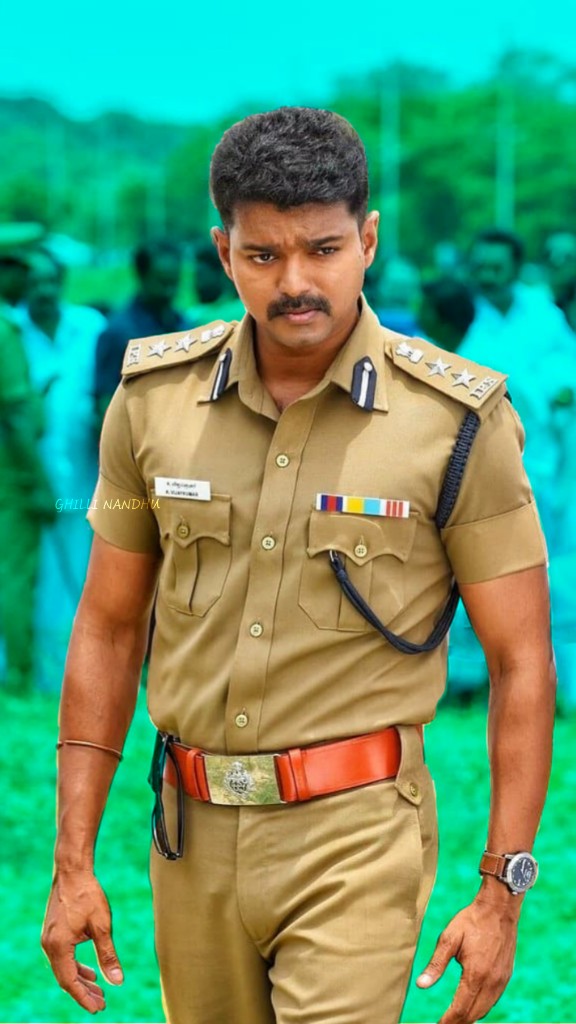 Actor Vijay In Police Dress
