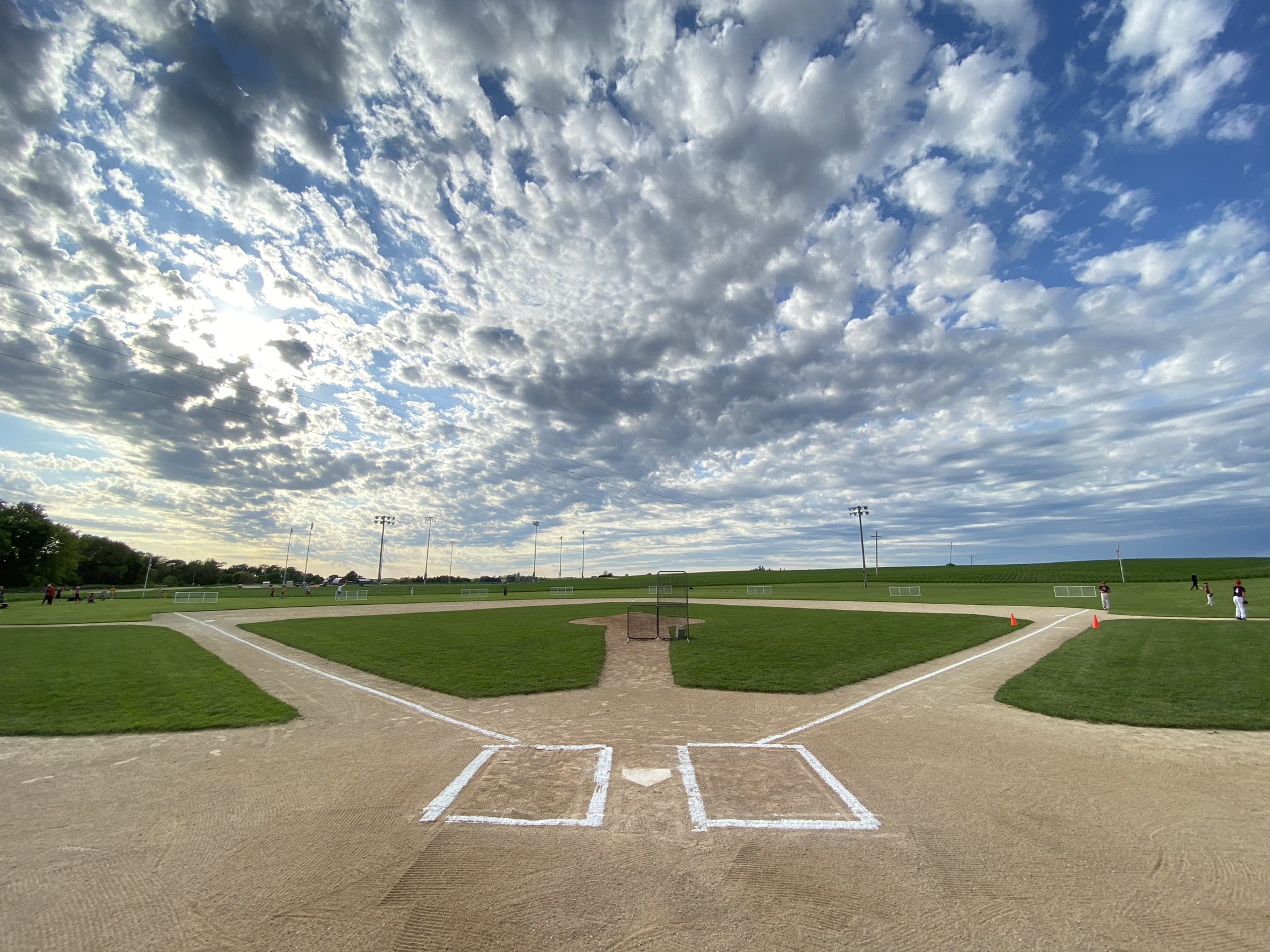 Baseball Field Home Plate View