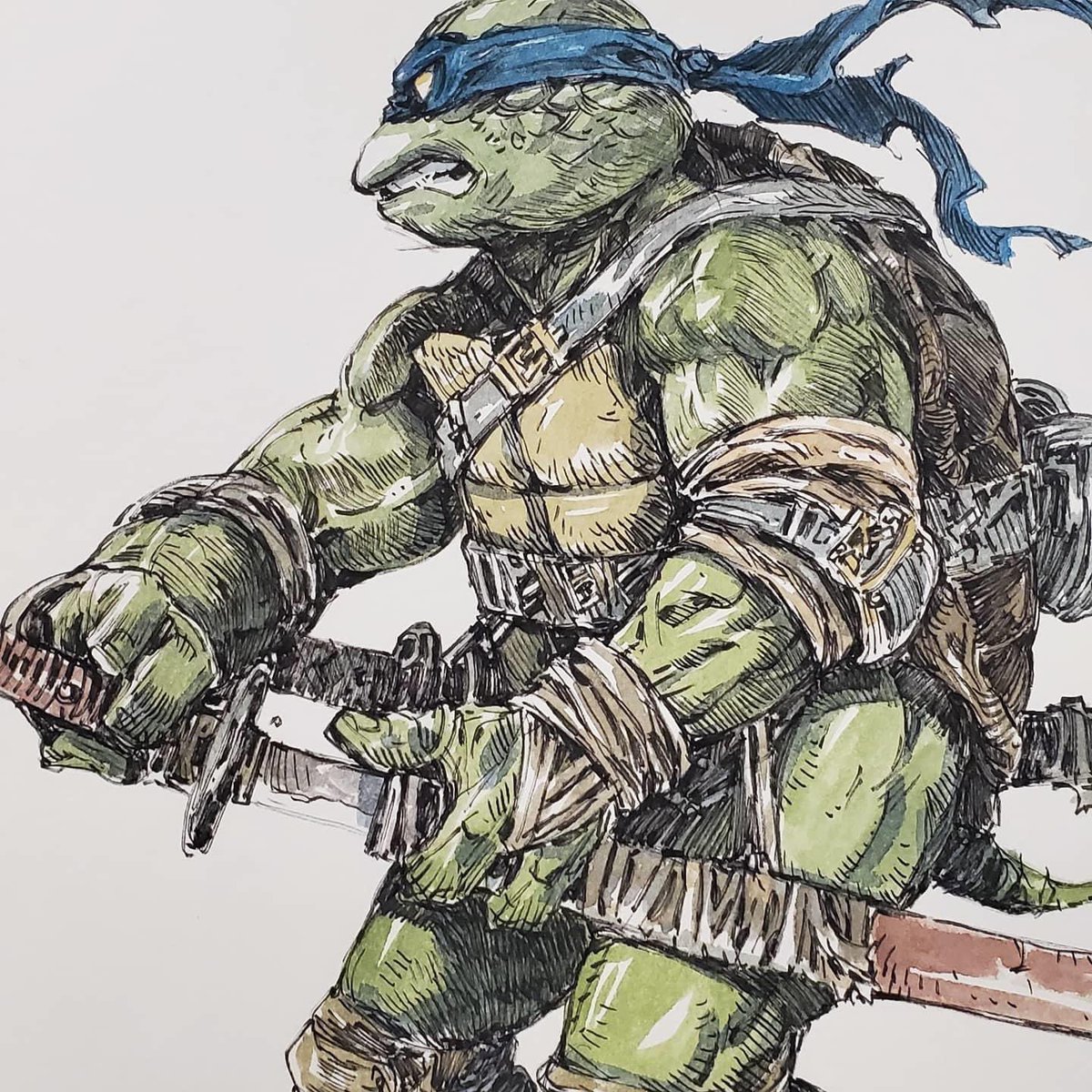「Peter Han #NinjaTurtles #Leonardo 」|Kim Jung Gi USの漫画