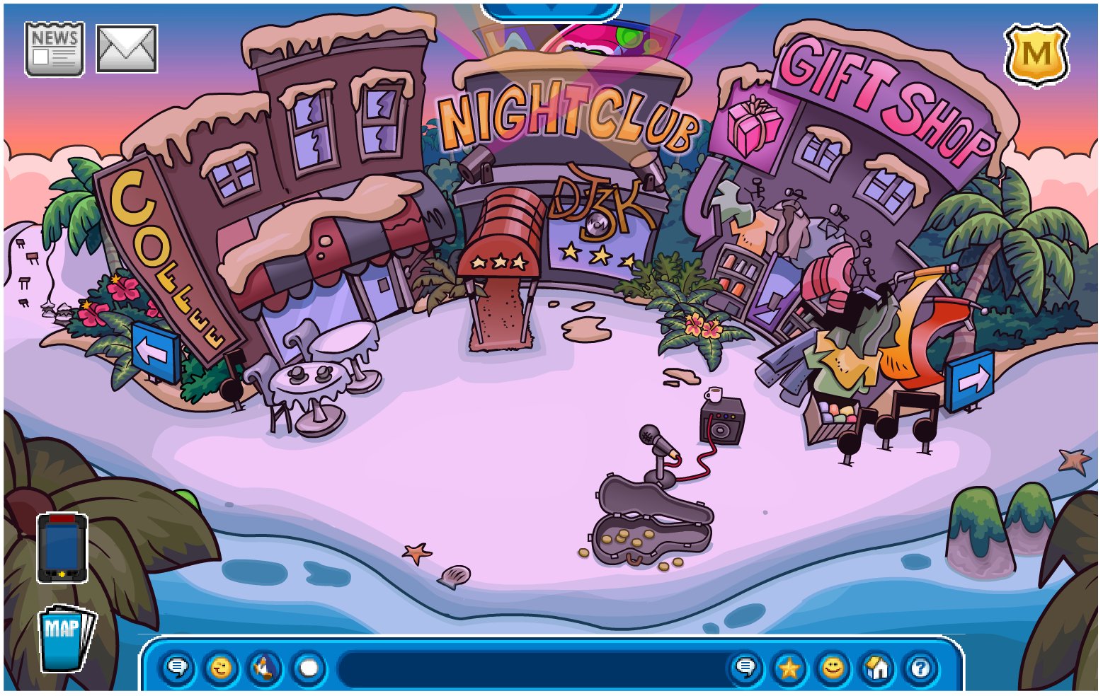 Town Club Penguin Rooms