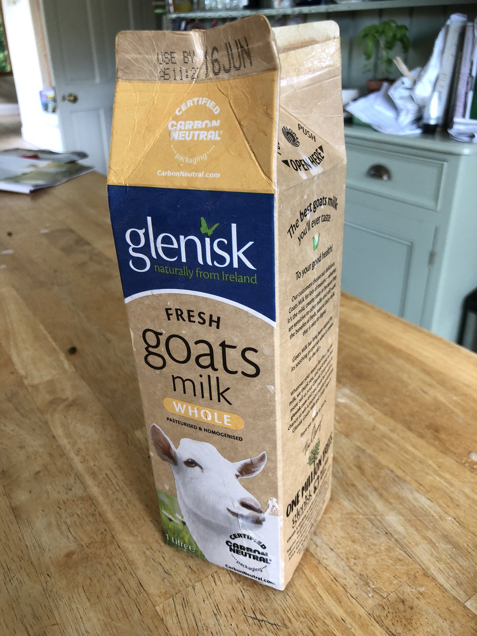 Mick Kelly on Twitter: "Bravo @Glenisk - have removed the plastic cap altogether from their milk ...