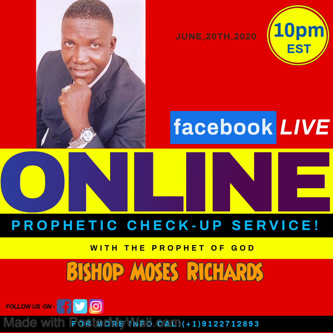 Bishop Moses's Instagram, Twitter & Facebook on IDCrawl