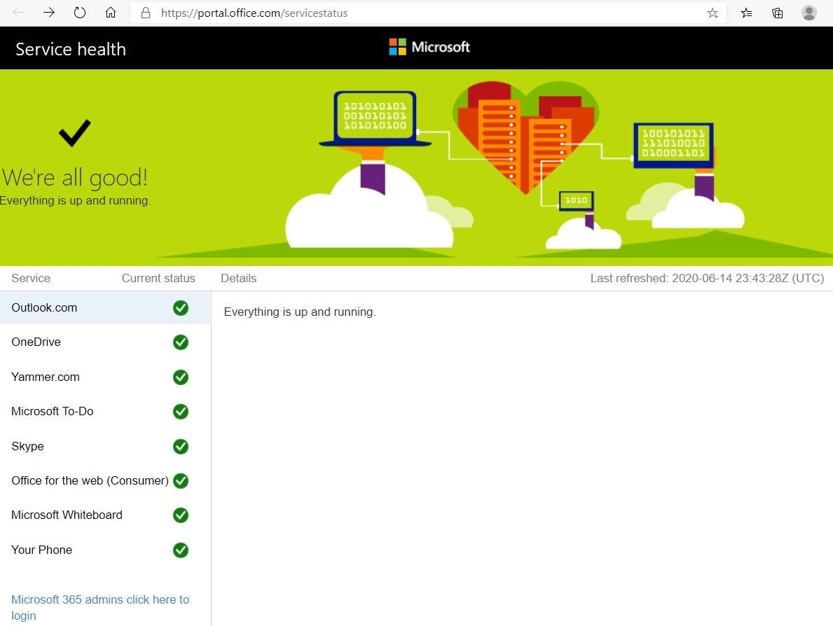 Status office 365 - billaaction