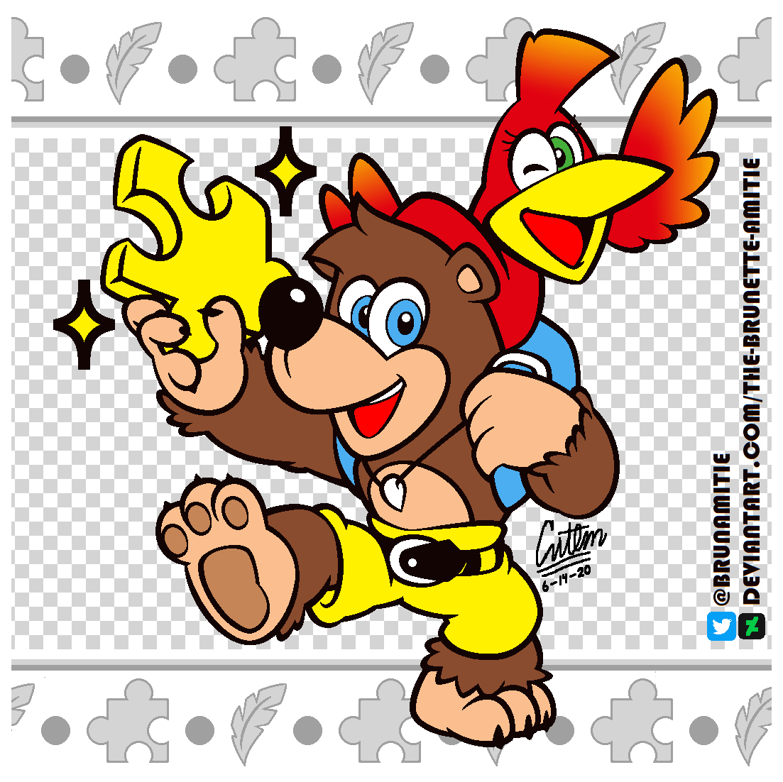 Banjo Kazooie Drawing