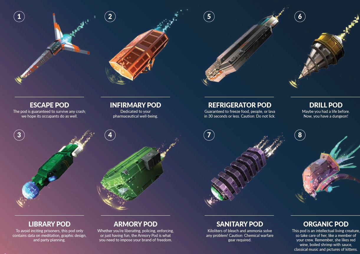 Space Ship Escape Pods