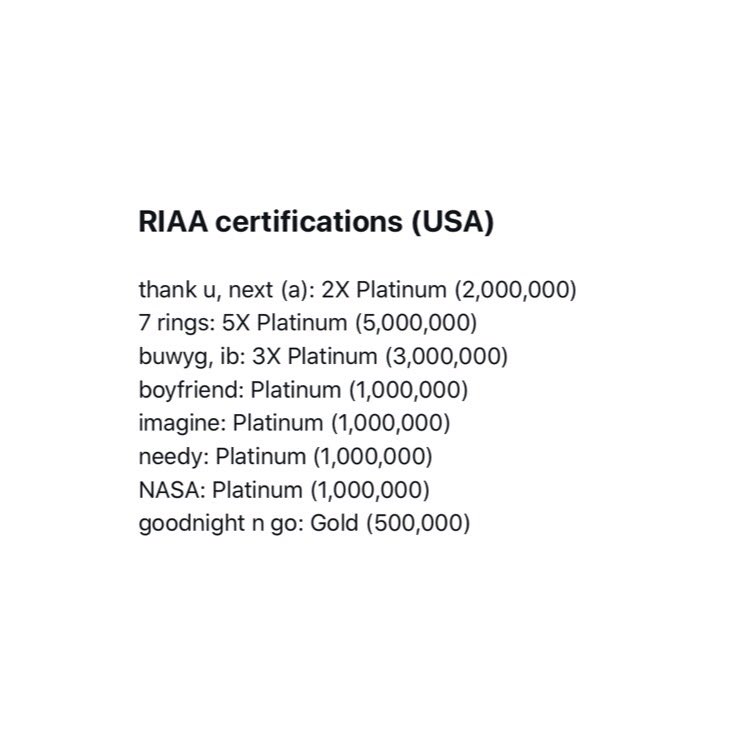 7 rings ariana grande riaa - gseent