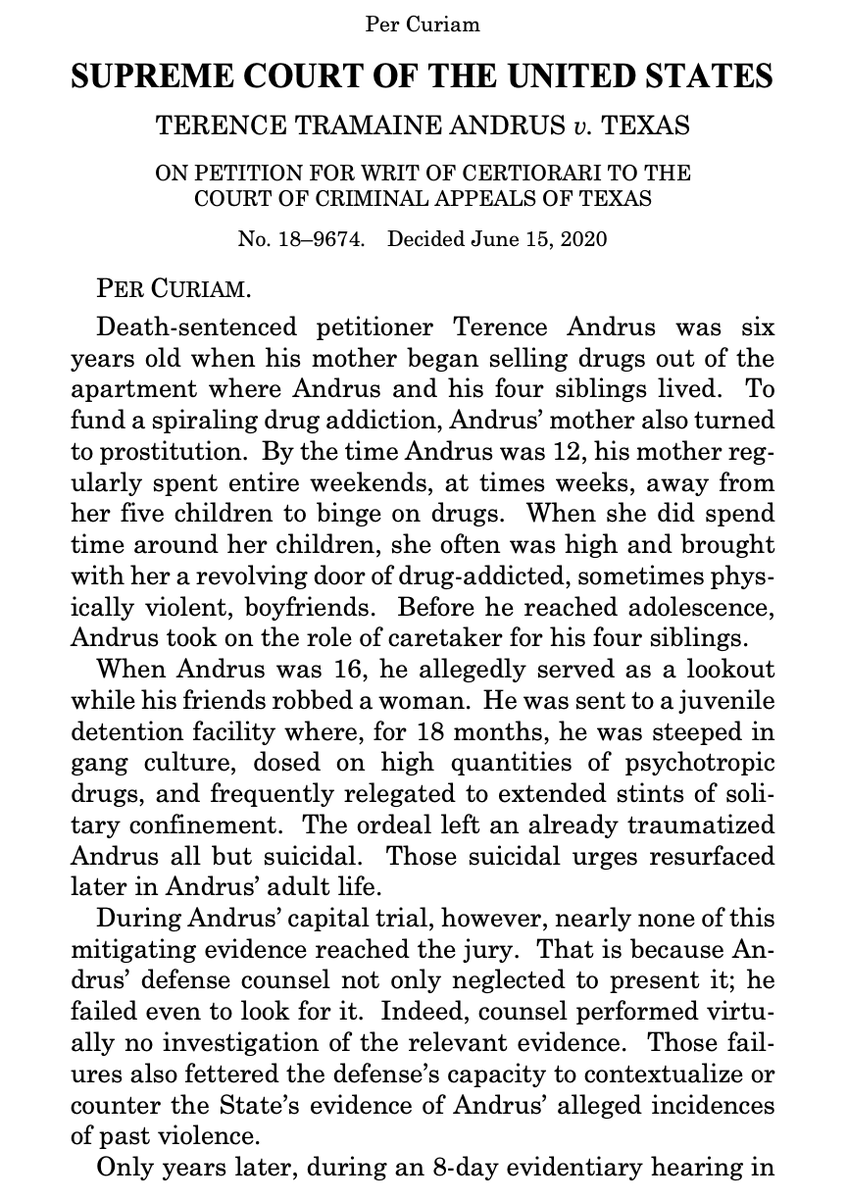 SCOTUS also resolved Terence Andrus's ineffective-assistance-of-counsel ...