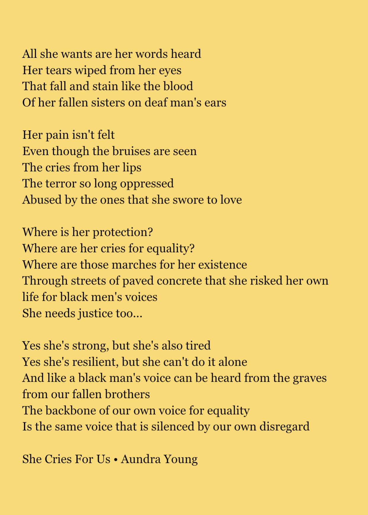 Strong Black Woman Poem