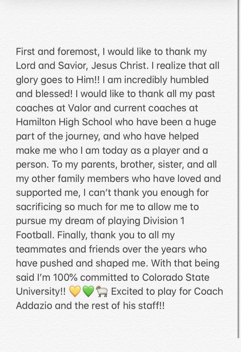 2021 3* ATH Jack Howell commits to Colorado State : r/CFB