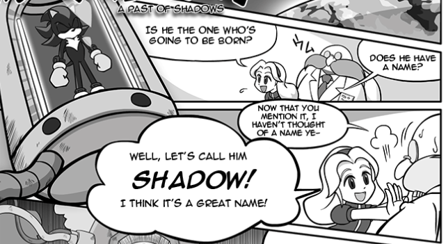 Maria The Hedgehog And Shadow Comic