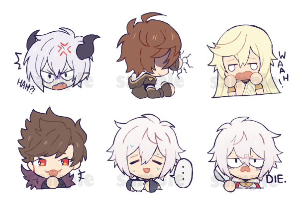 「PREVIEW! GBF angels clear sticker sheet!」|Enaki @ WORKING! Sending out ...
