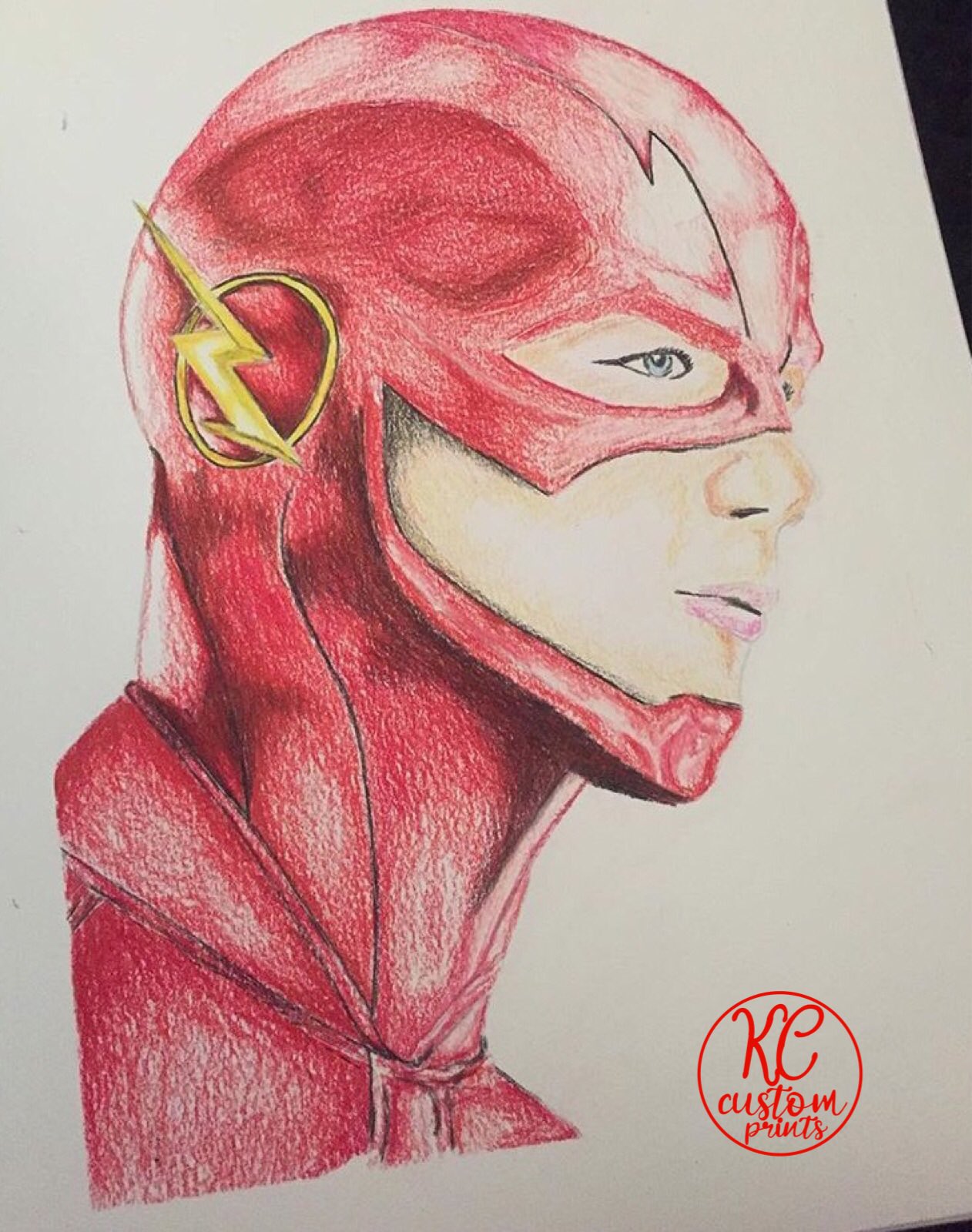 The Flash Superhero Drawing