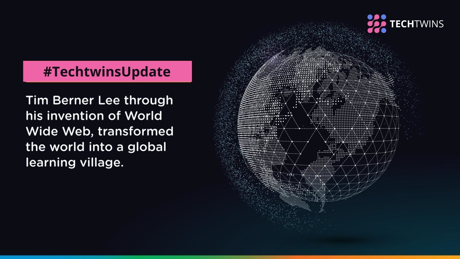 Techtwins Technologies on Twitter: "While working at CERN, Tim Berner Lee saw an opportunity of ...