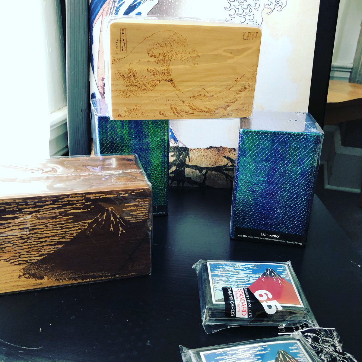 #MTG with a nautical twist. #mermaid deck boxes, #japanese wooden deck ...