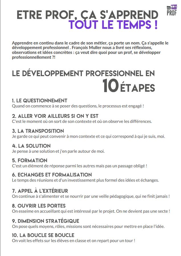 question a poser a un prof