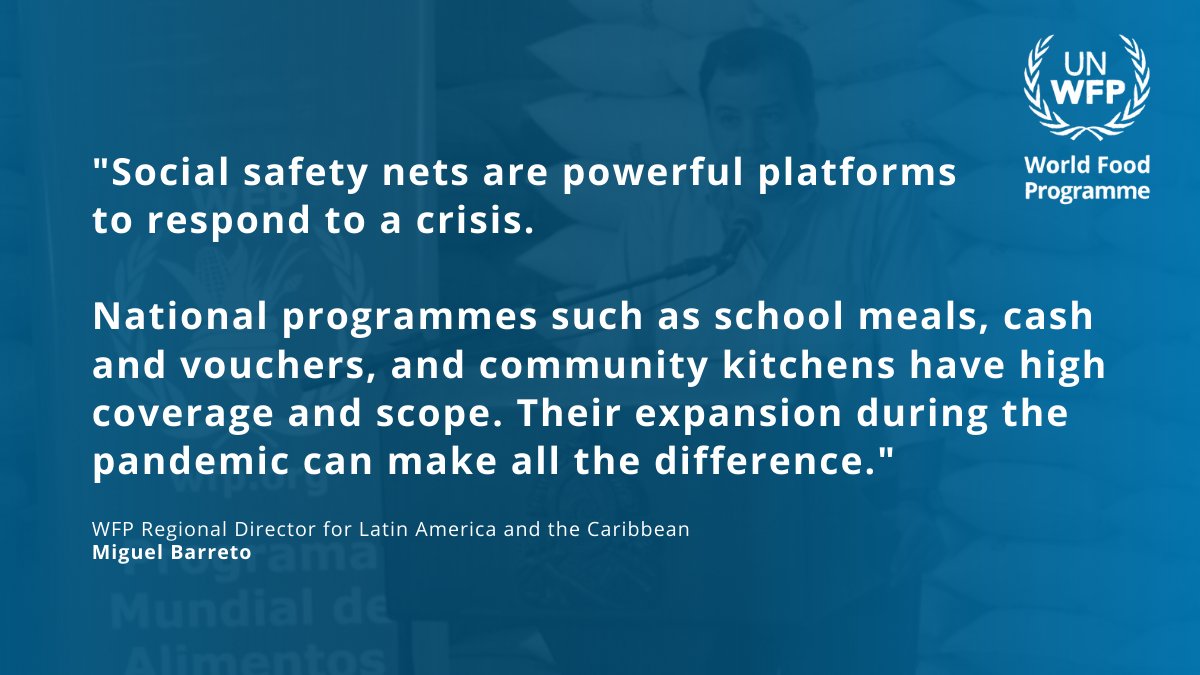 "Social safety nets are powerful platforms to respond to a crisis ...