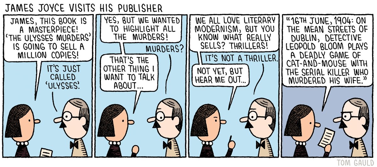 「A cartoon about James Joyce / Ulysses fo」|Tom Gauldの漫画
