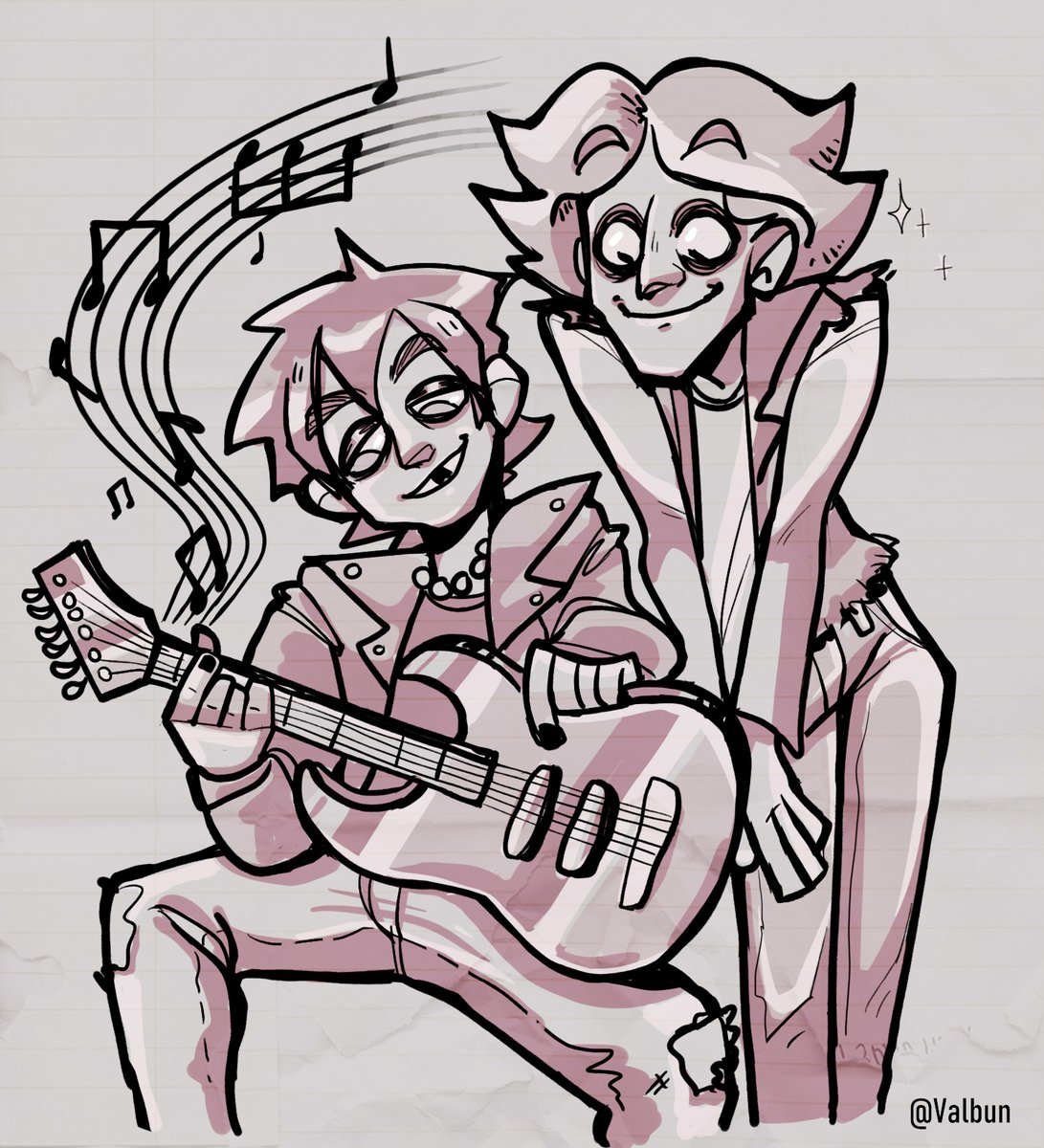 「young Chess and Glam from #metalfamily &」|Valbun💀のイラスト