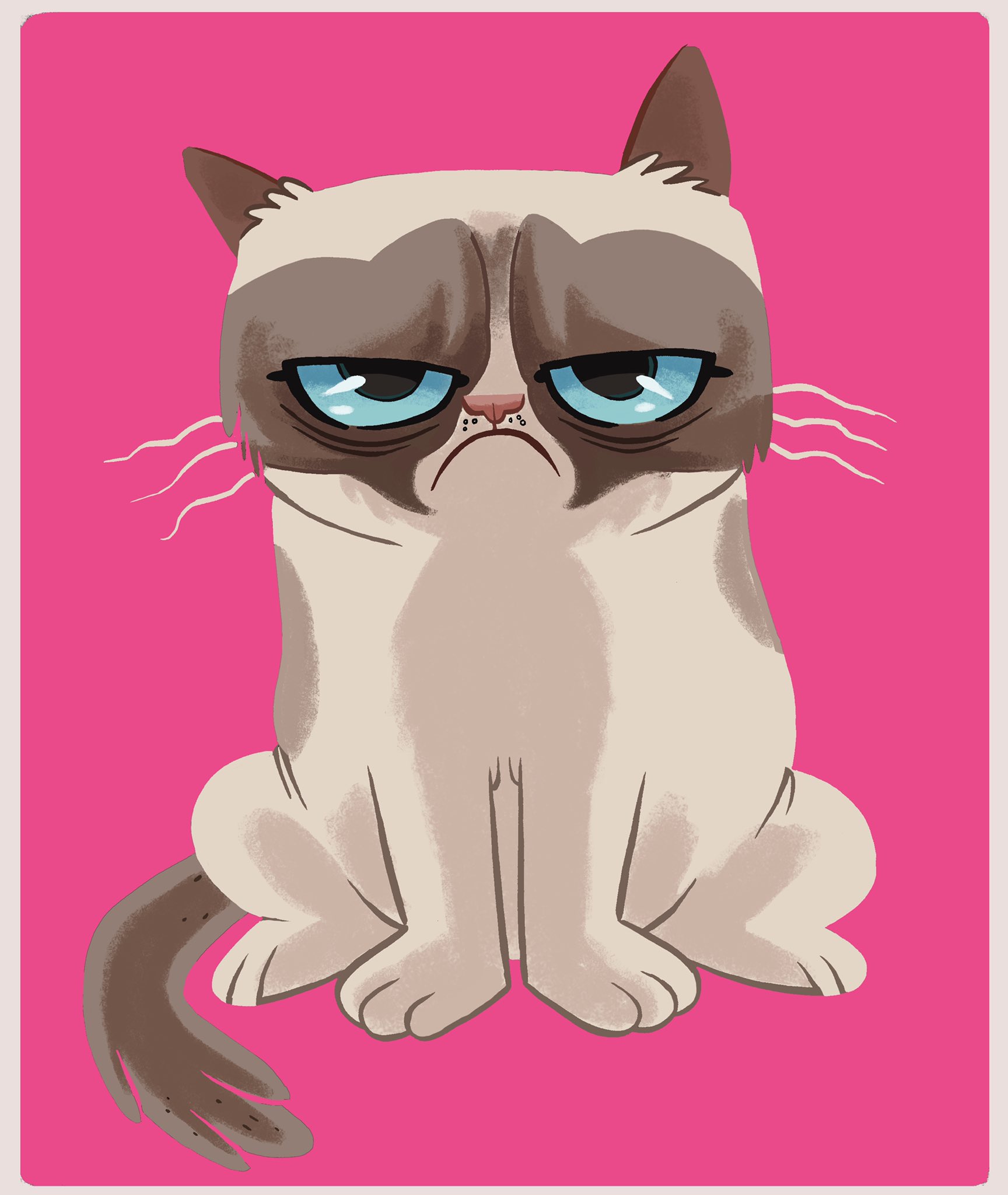 Grumpy Cat As A Cartoon