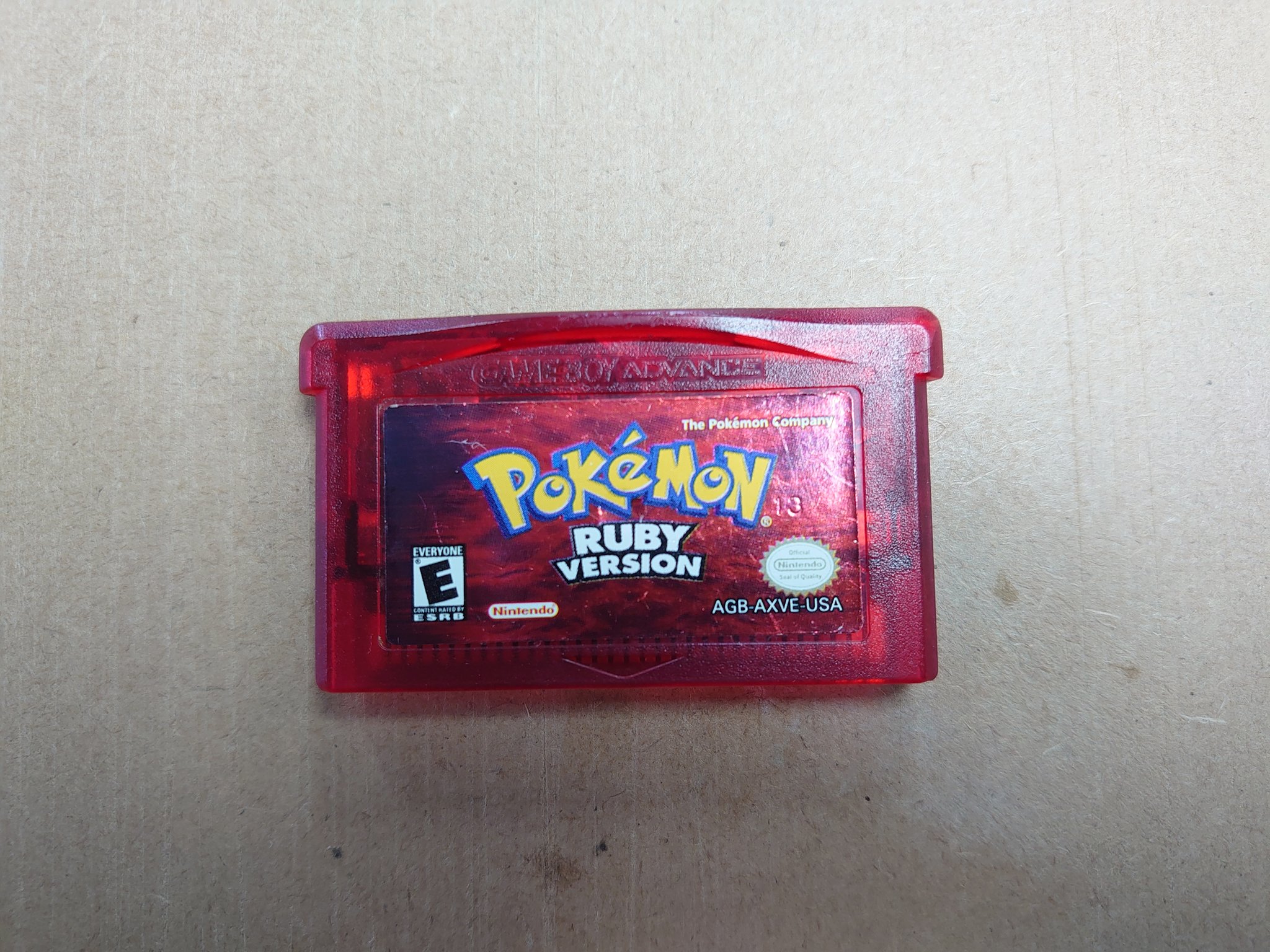 Pokemon Ruby Cartridge