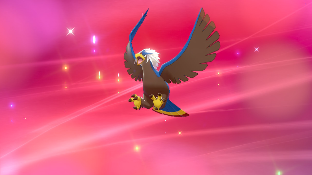 Shiny Braviary Evolving Shiny Rufflet Into Shiny Hisuian Braviary In