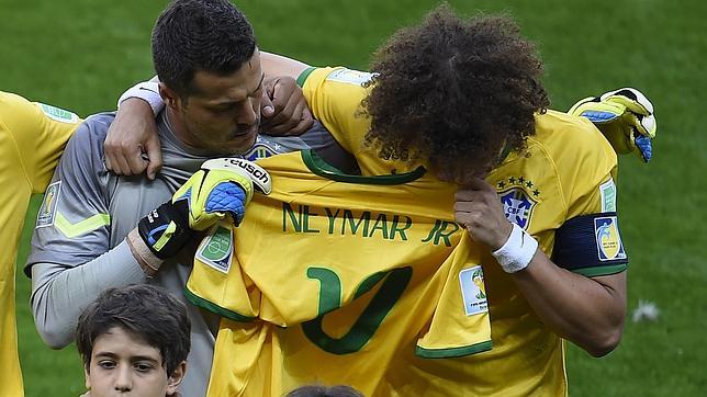 David Luiz And Neymar