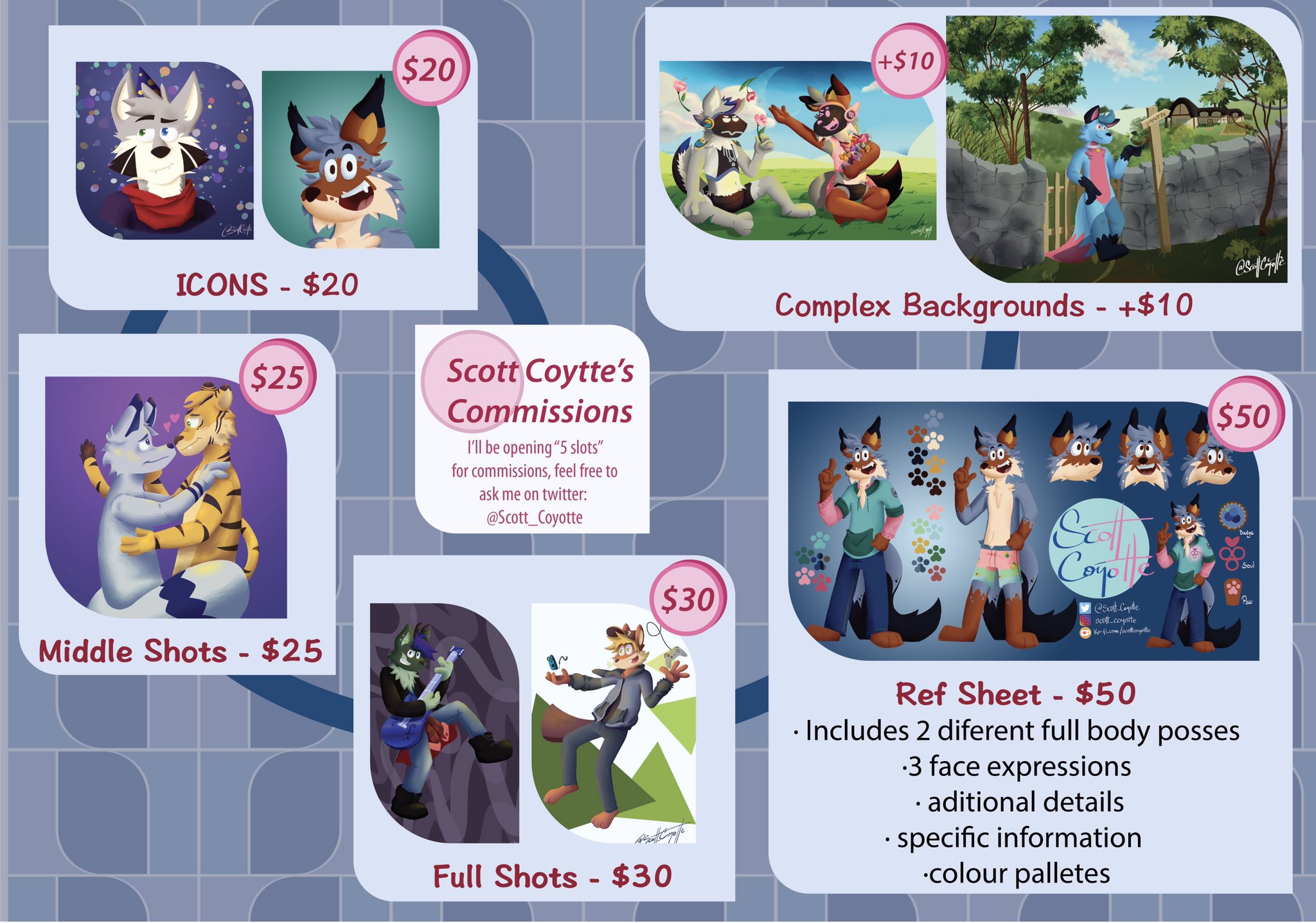 Scott Coyotte - Commissions Open on Twitter: "Ok people! So I’m opened for commissions, if you ...