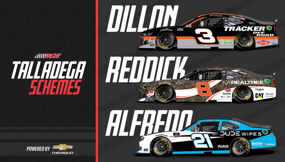 RCR’s paint schemes for Talladega : r/NASCAR