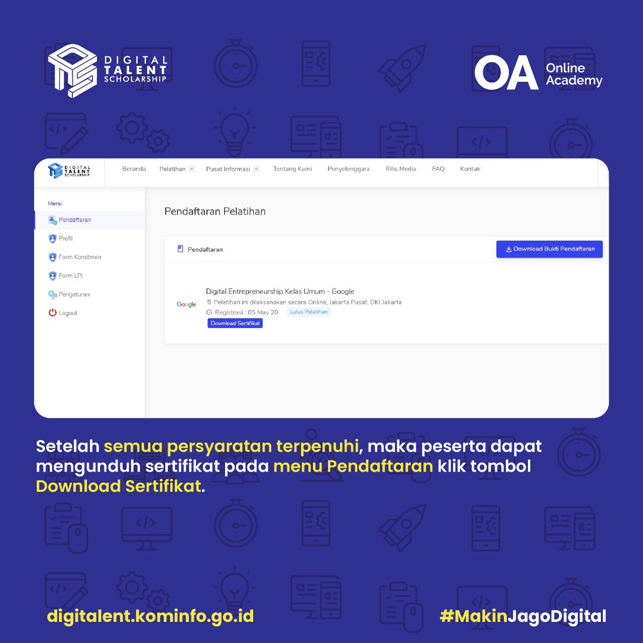 Digital Talent Scholarship on Twitter: "- Setelah semua persyaratan terpenuhi, maka peserta ...